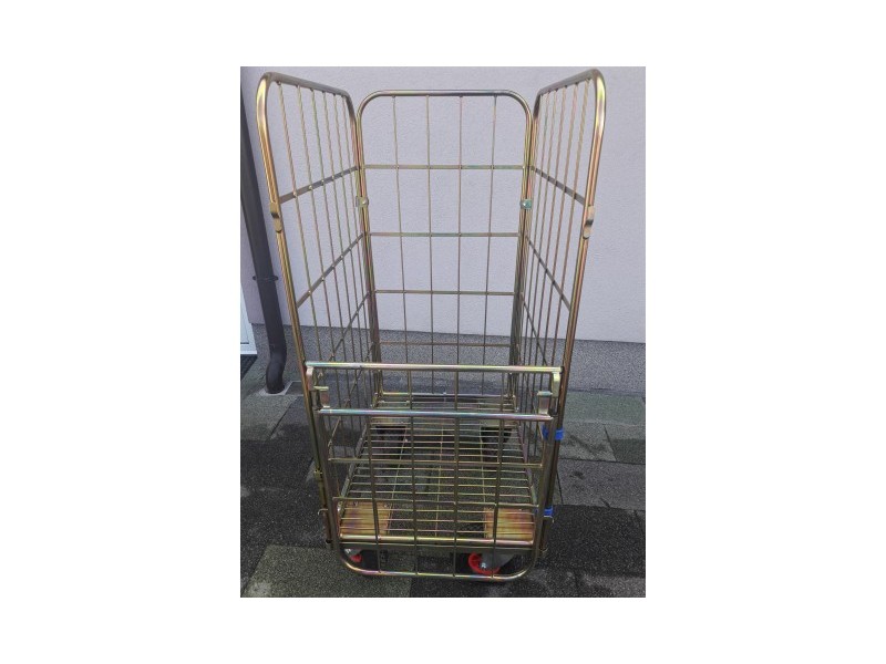 Gitterwagen, Gitterrollbehälter mit Lufträdern für Catering, für den ...